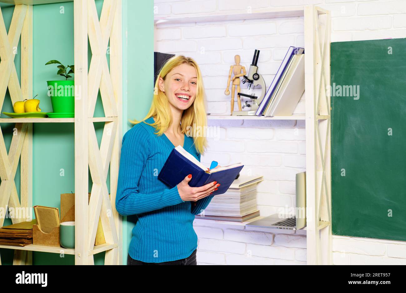 Student girl making notes. Preparing for test or exam. Female student ...