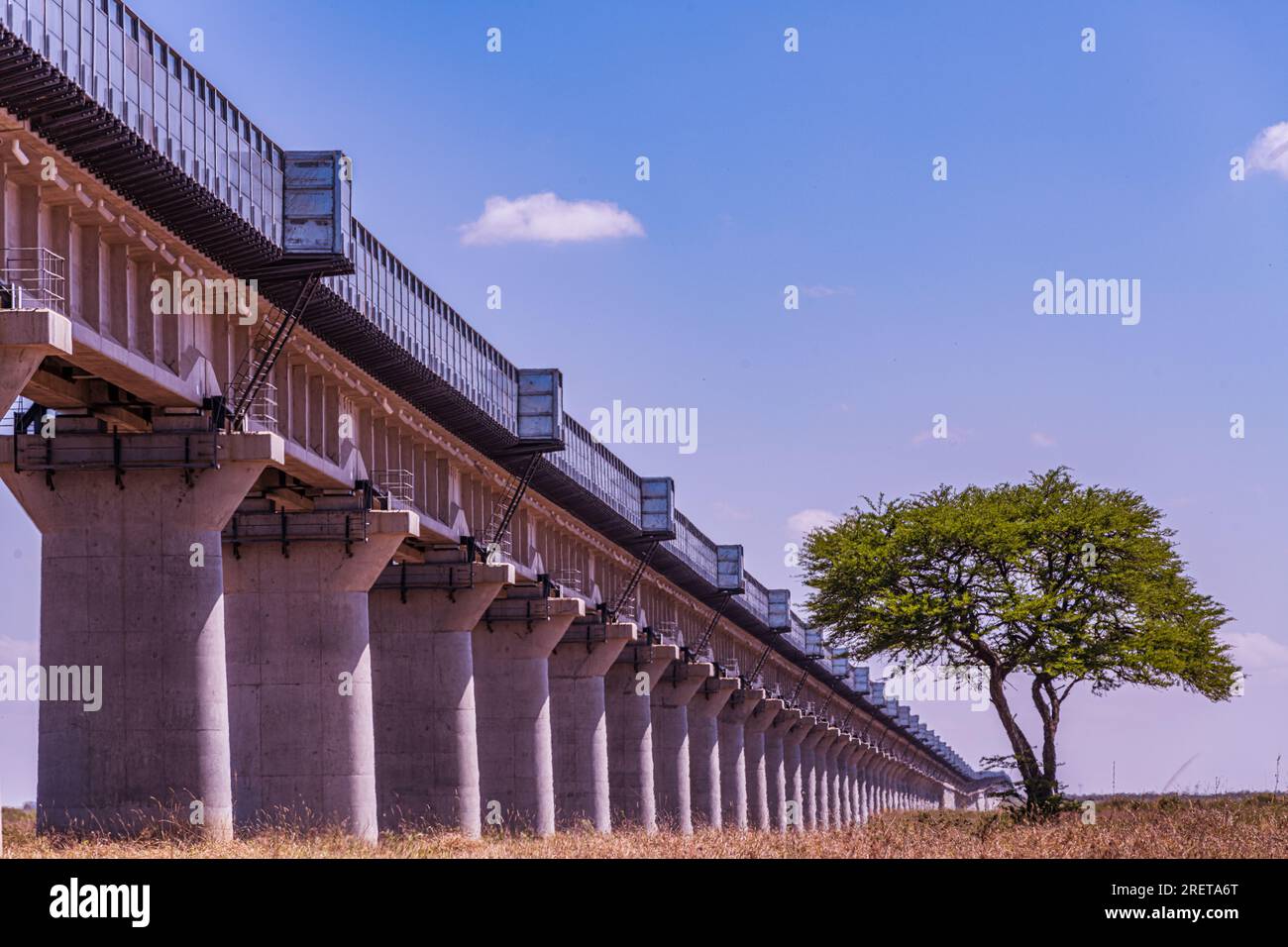 Nairobi National Park Kenya Standard Gauge Railway Line SGR Bridge ...