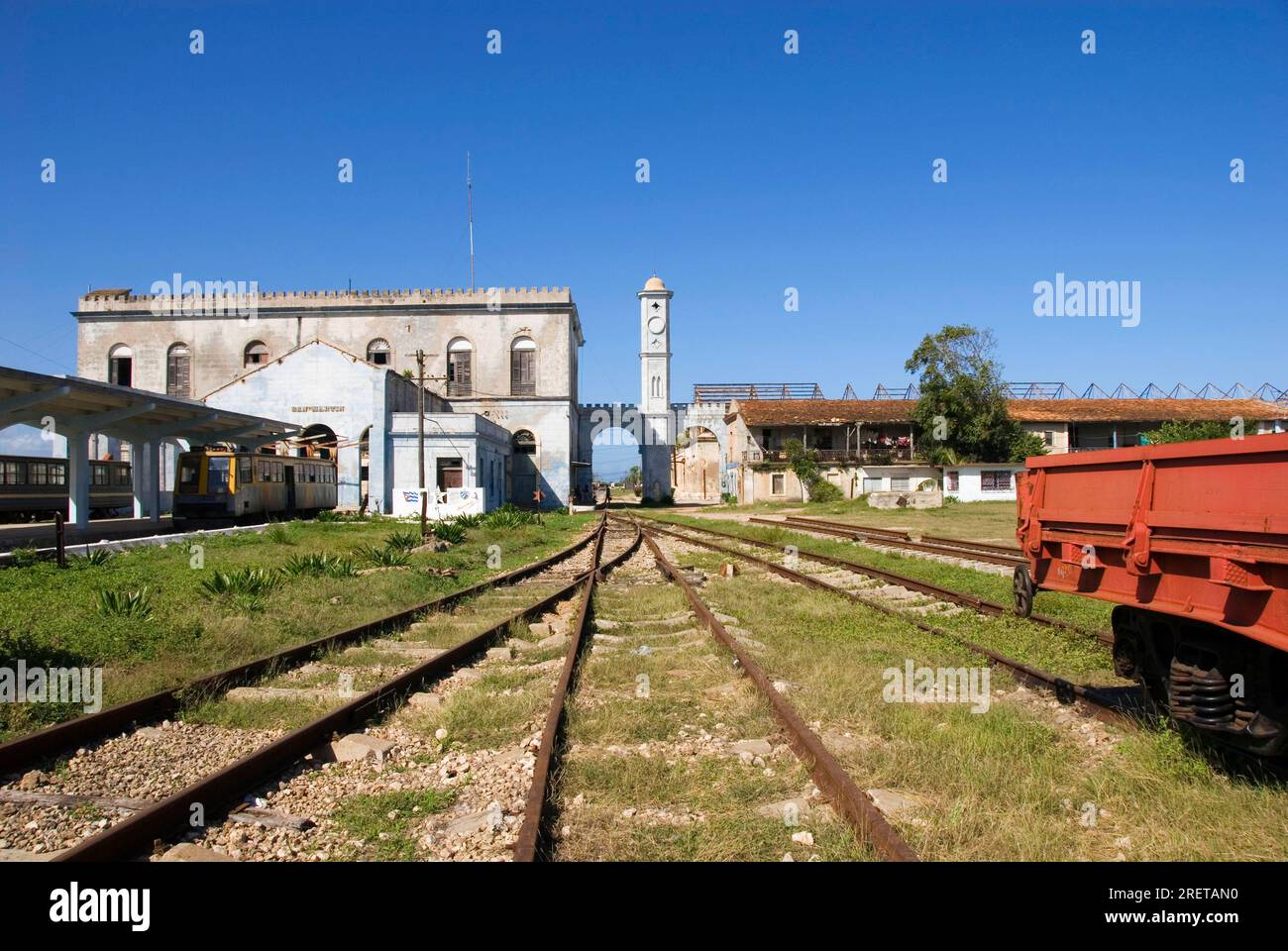 San Martin railway station, Cardenas, Cuba Stock Photo - Alamy