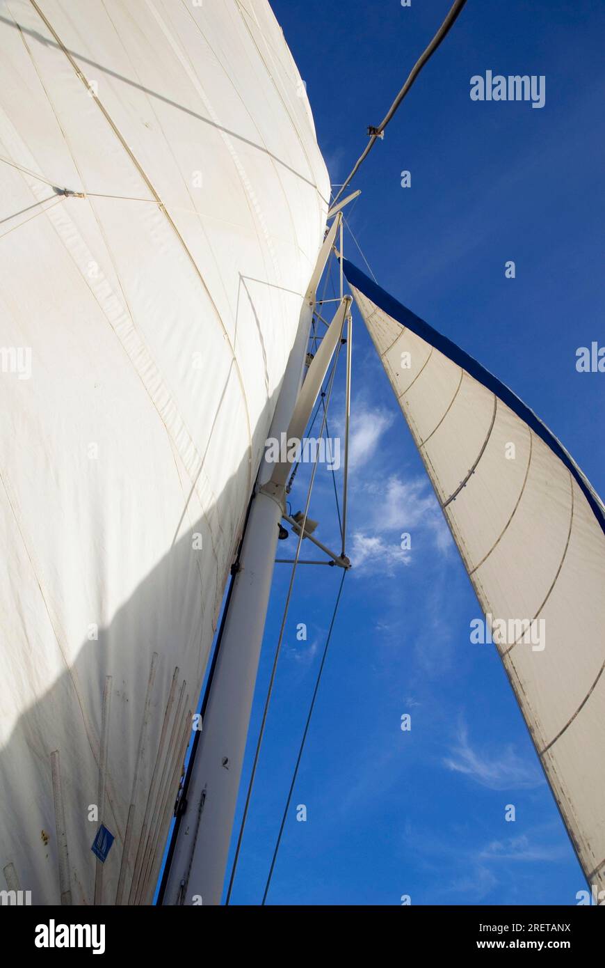 Catamaran canvas, Varadero, Cuba Stock Photo - Alamy