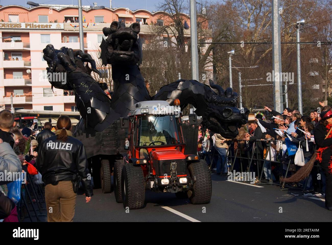 Carnival parade, Braunschweig, Nidersachsen, Germany, carnival float ...