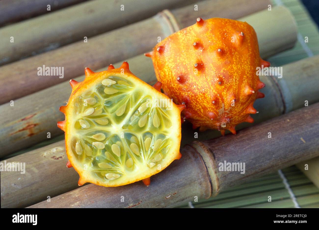 Horned pickle, prickly pickle, jelly pickle, Horned Melon (Cucumis ...