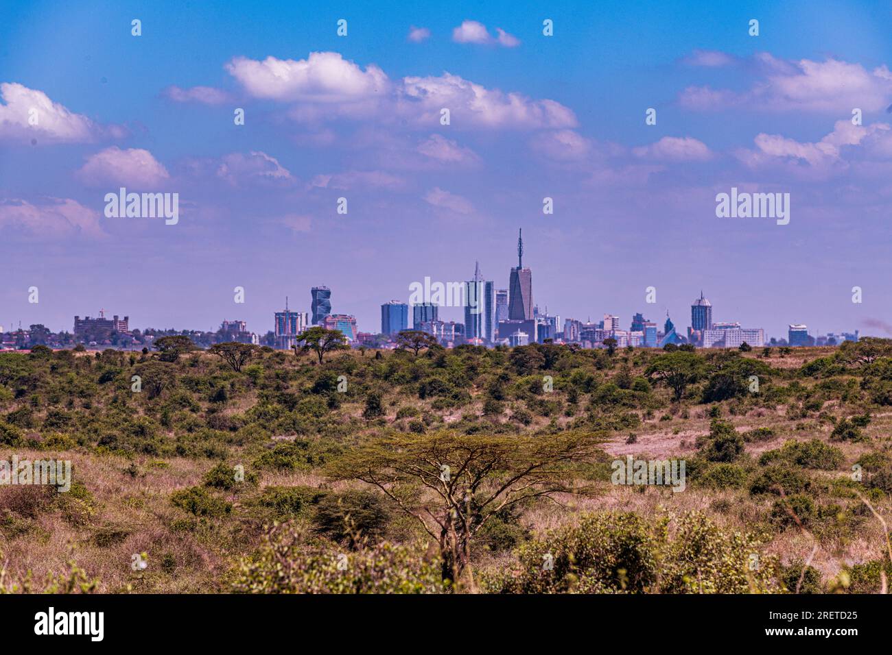 Nairobi Cityscape Capital City Of Kenya Modern Skyscrapers Skyline ...
