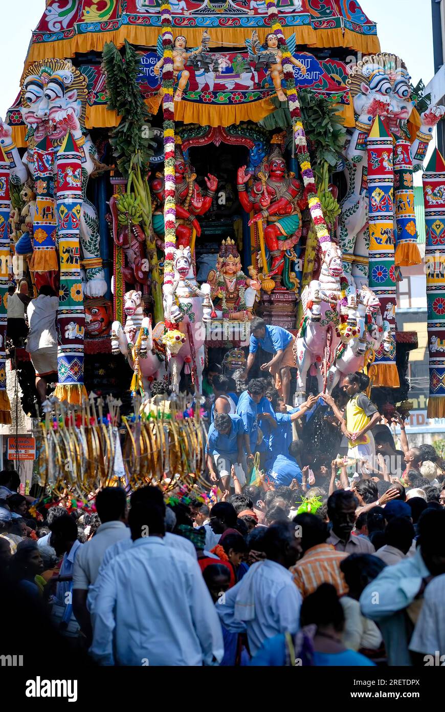 Temple Chariot festival in Kapaleeswarar temple at Mylapore in Chennai ...