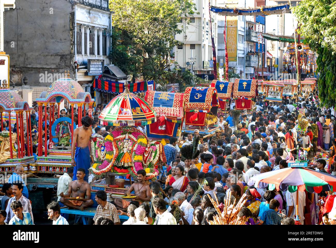 The sixtythree Nayanmar are borne in palanquins and taken out in a ...