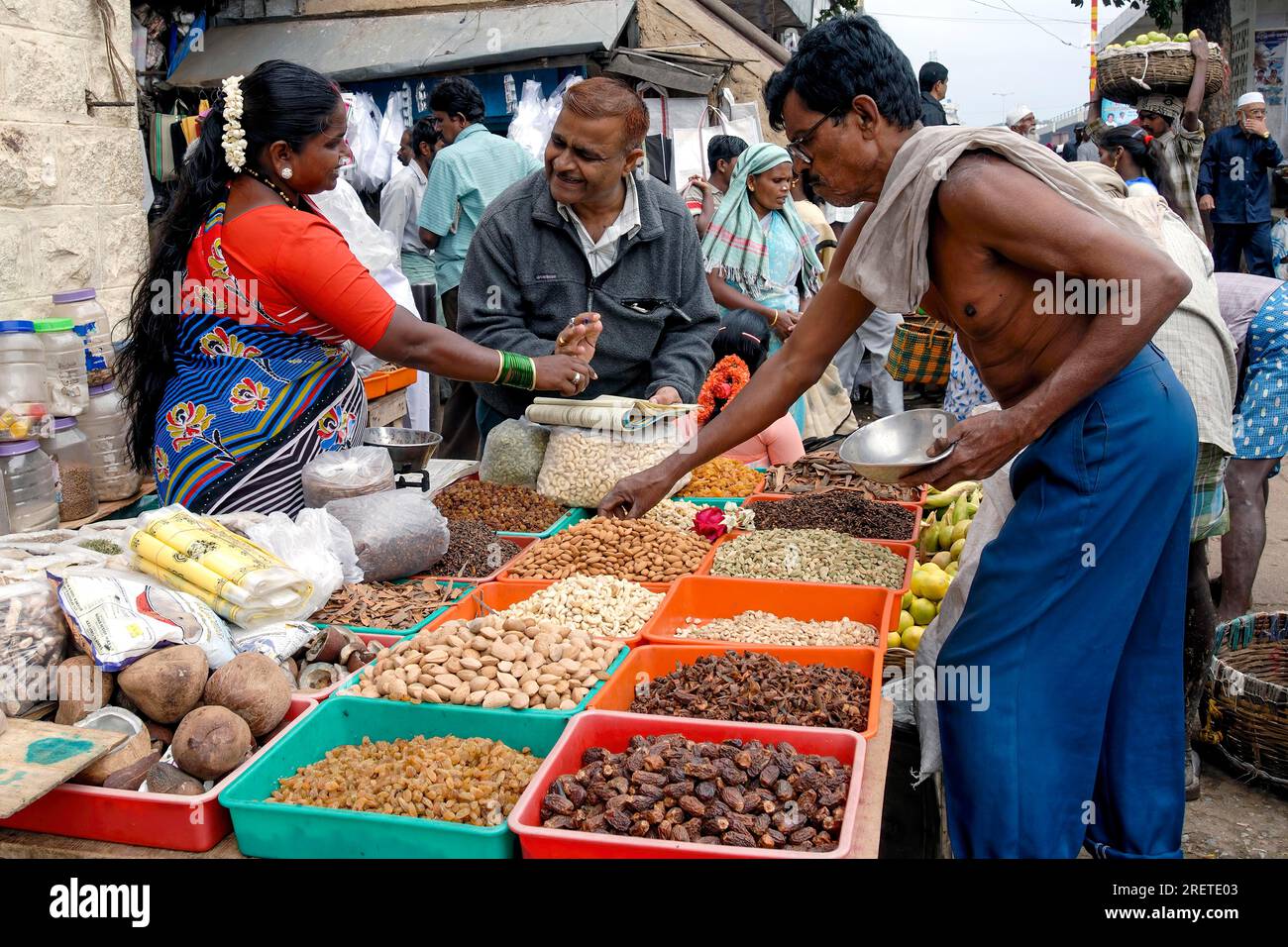 Spices Shop at City market in Bengaluru Bangalore, Karnataka, South ...