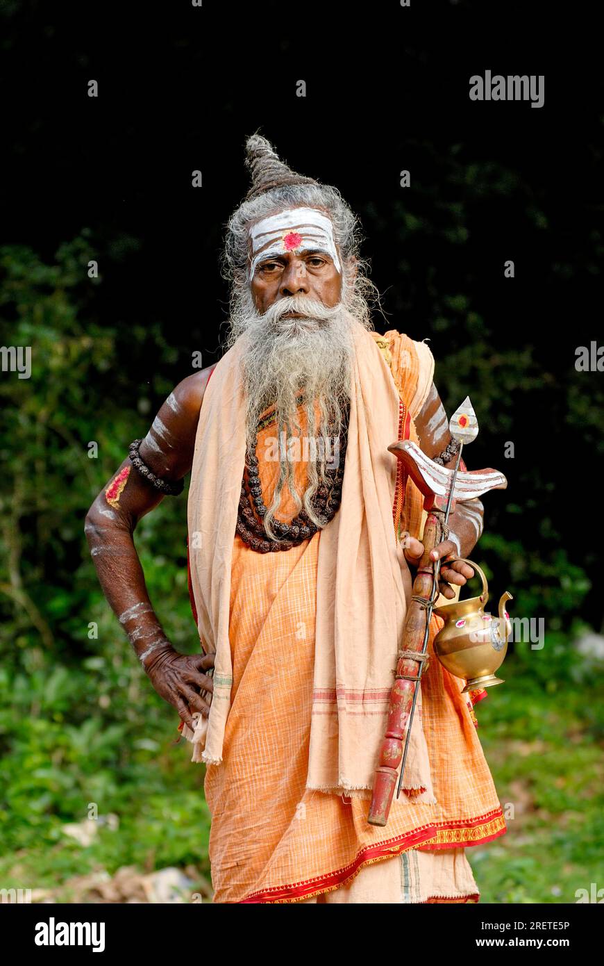 Hindu Sadhu Saint Ascetic holy man at Murugan temple in ...