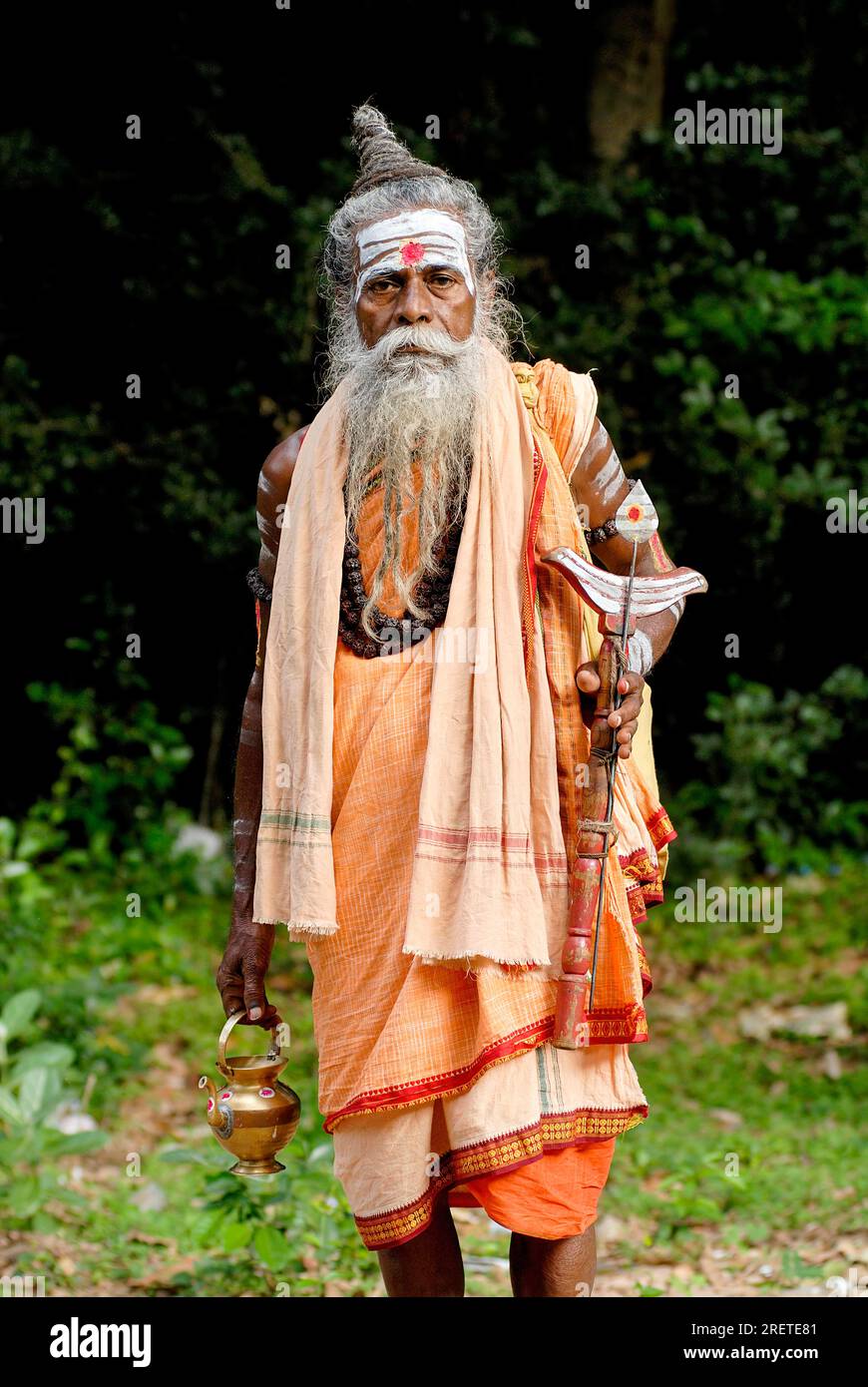 Hindu Sadhu Saint Ascetic holy man at Murugan temple in ...
