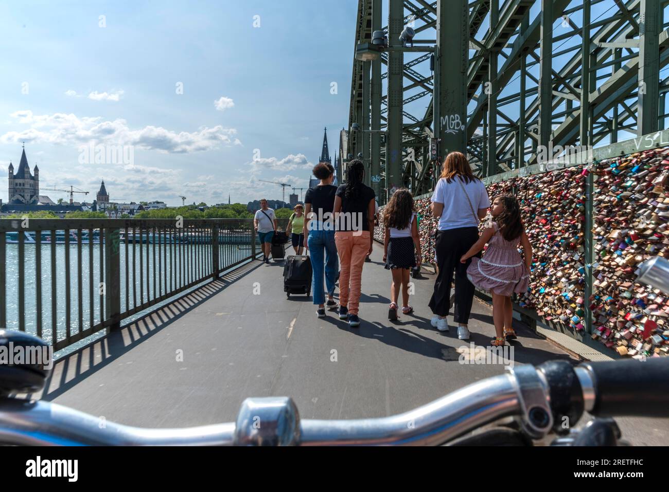 Cycling from a first-person perspective on a shared footpath and cycle ...