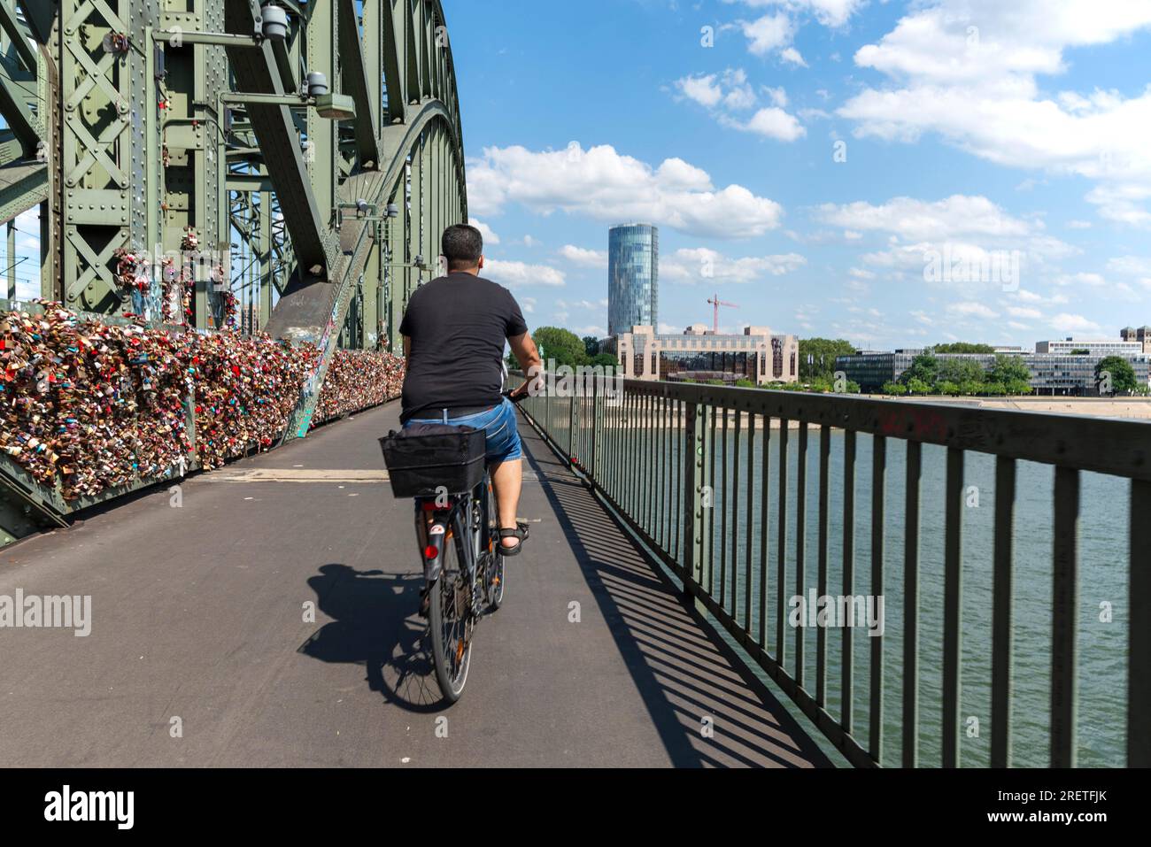 Cycling from a first-person perspective on a shared footpath and cycle ...
