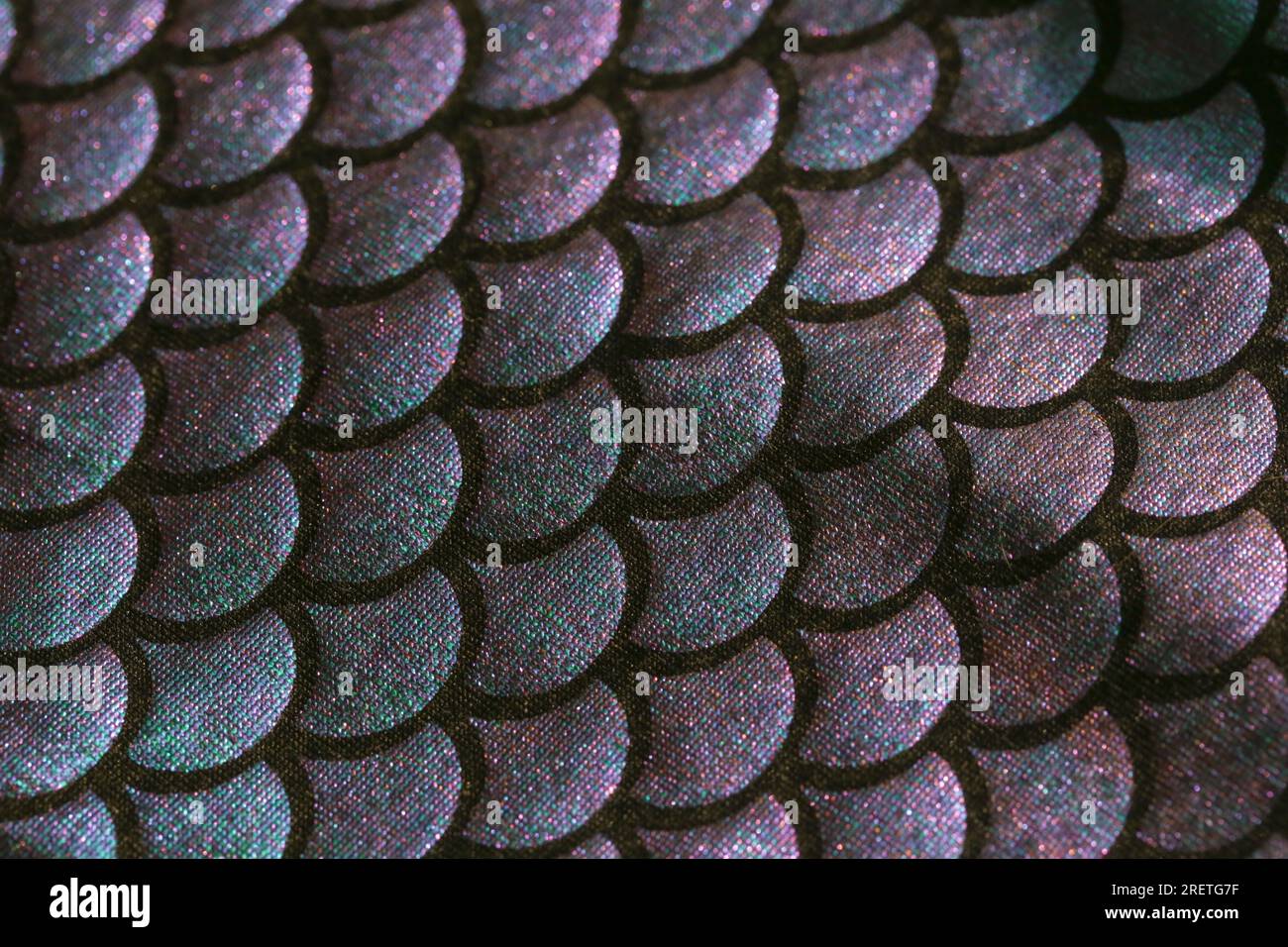 Mermaid tail pattern, close up. Sparkle spandex fish skin texture ...