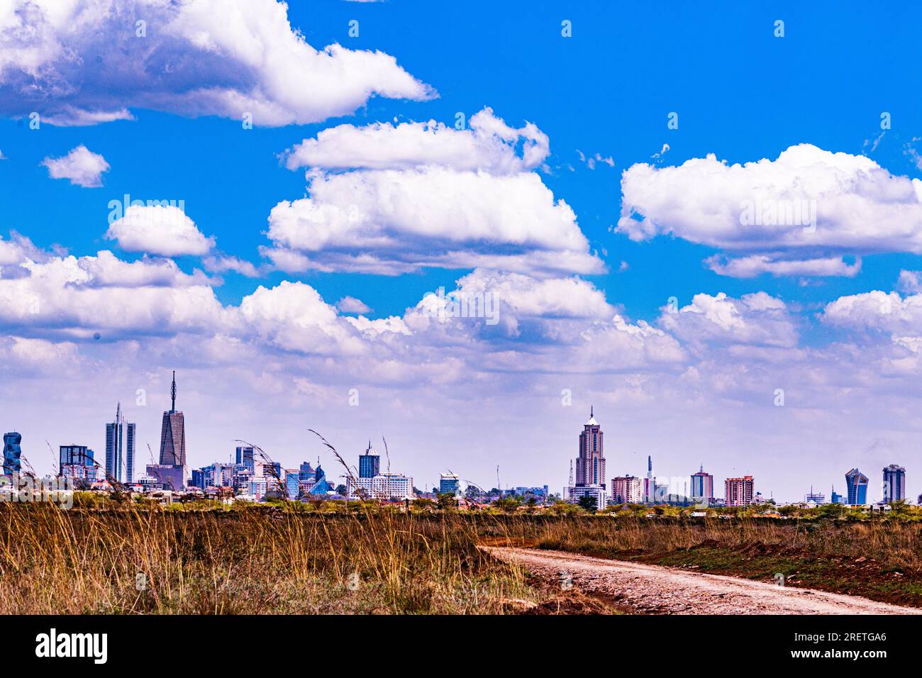 Nairobi Cityscape Capital City Of Kenya Modern Skyscrapers Skyline ...