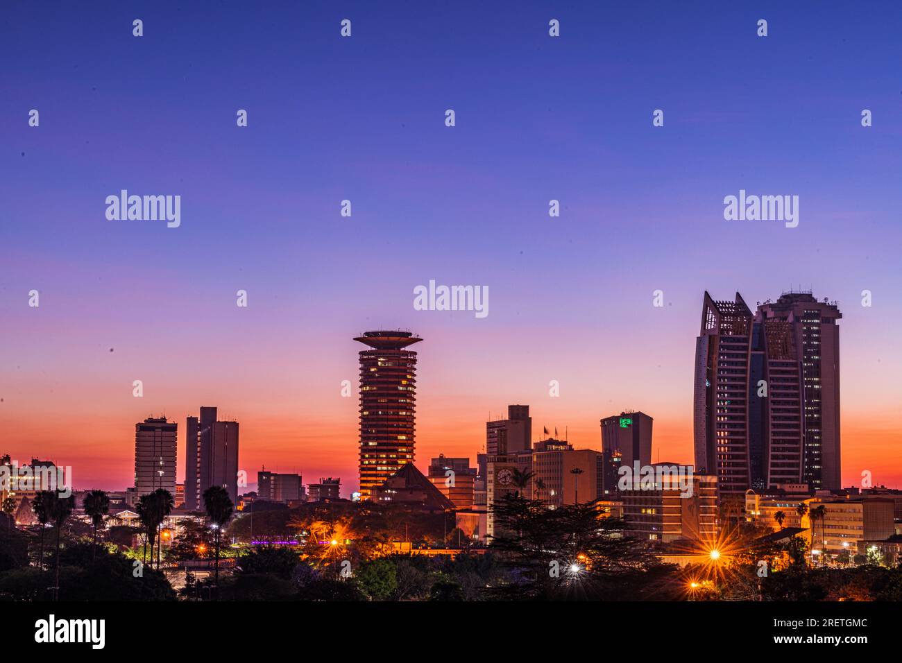 Nairobi Cityscape Capital City Of Kenya Modern Skyscrapers Skyline ...