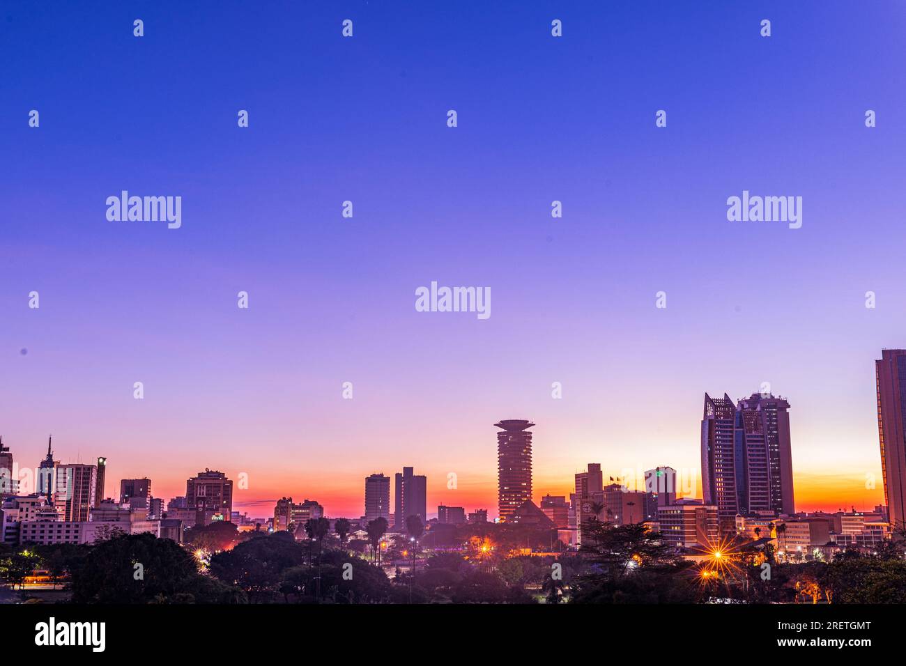 Nairobi Cityscape Capital City Of Kenya Modern Skyscrapers Skyline ...