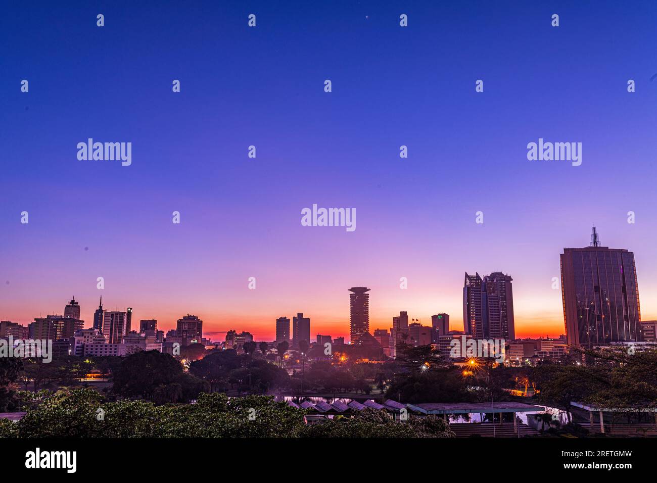 Nairobi Cityscape Capital City Of Kenya Modern Skyscrapers Skyline ...