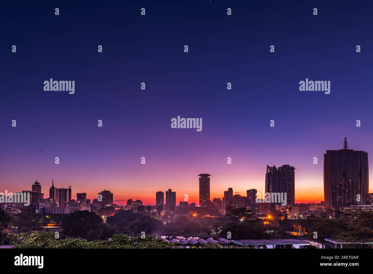 Nairobi Cityscape Capital City Of Kenya Modern Skyscrapers Skyline ...