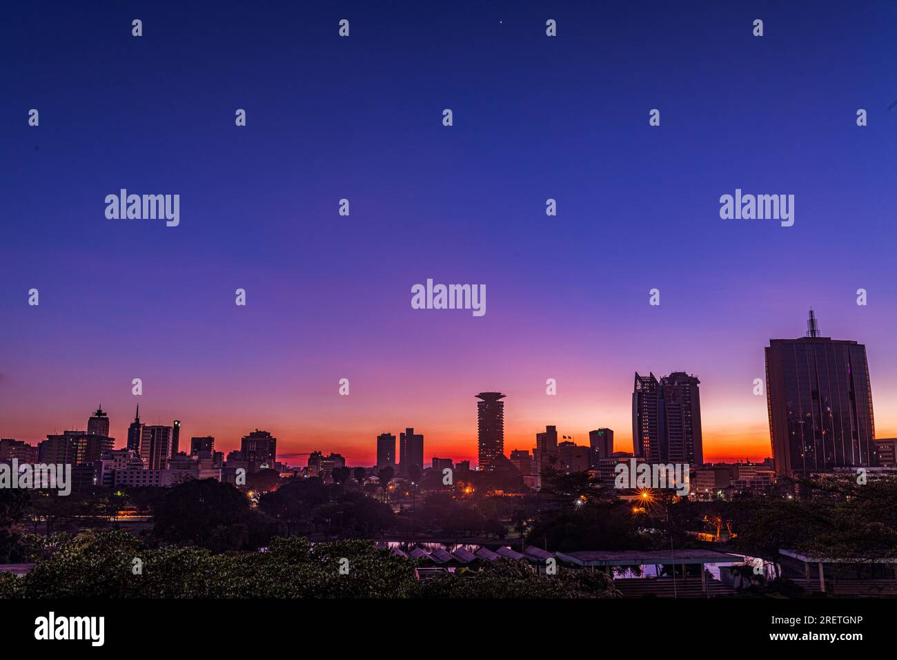 Nairobi Cityscape Capital City Of Kenya Modern Skyscrapers Skyline ...