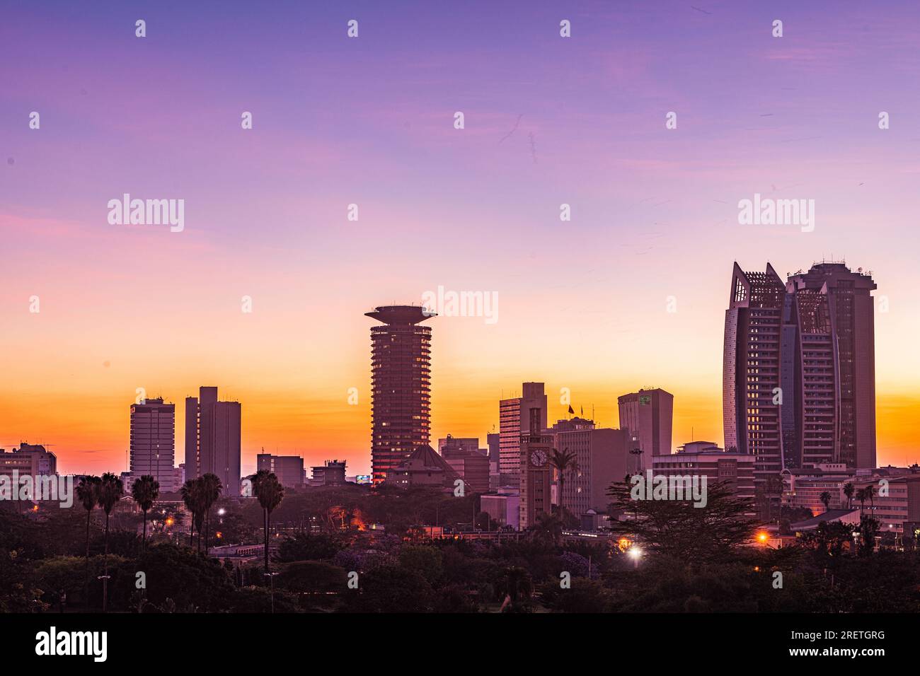 Nairobi Cityscape Capital City Of Kenya Modern Skyscrapers Skyline ...