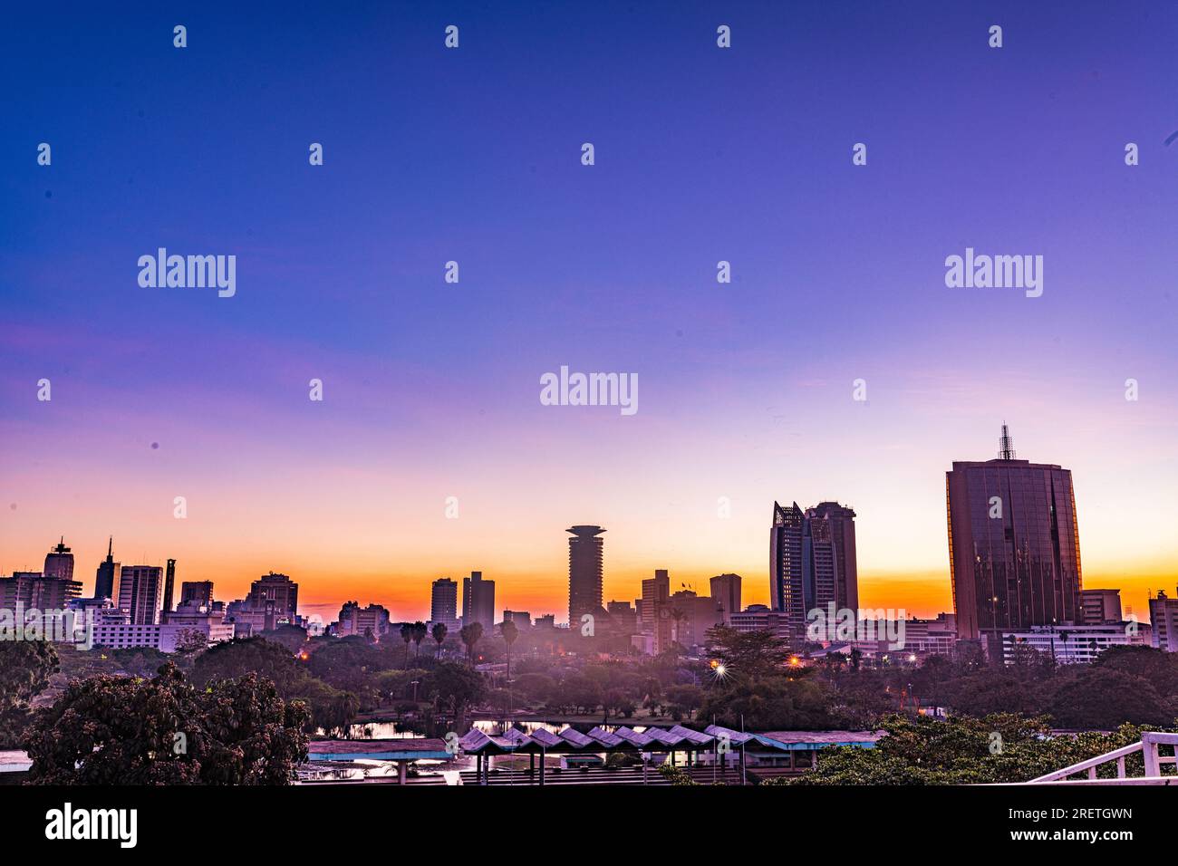 Nairobi Cityscape Capital City Of Kenya Modern Skyscrapers Skyline ...