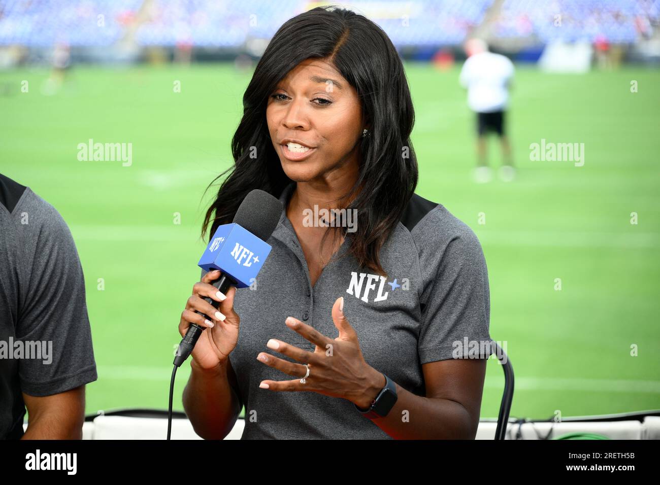 NFL Network reporter Sherree Burruss reports from Baltimore Ravens NFL ...