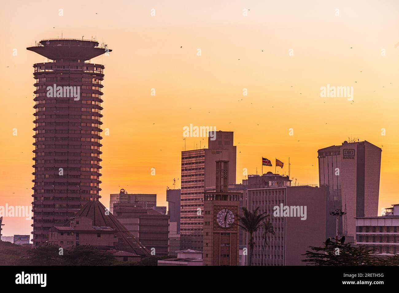 Nairobi Cityscape Capital City Of Kenya Modern Skyscrapers Skyline ...
