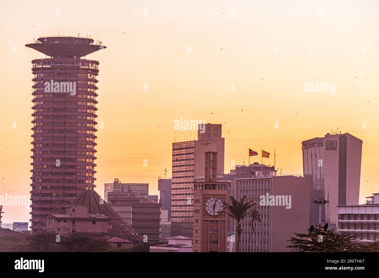 Nairobi Cityscape Capital City Of Kenya Modern Skyscrapers Skyline ...