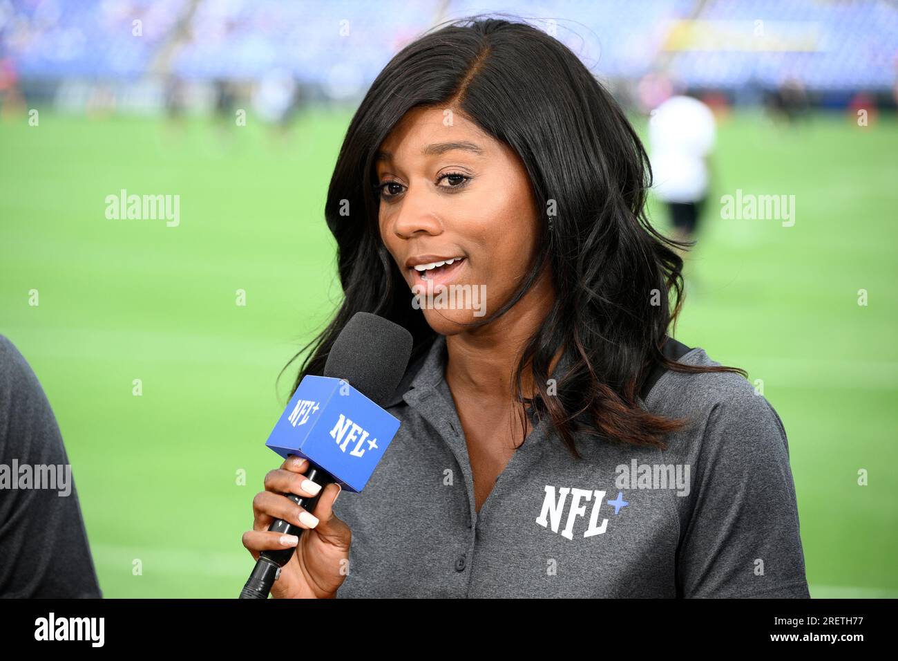 NFL Network reporter Sherree Burruss reports from Baltimore Ravens NFL ...