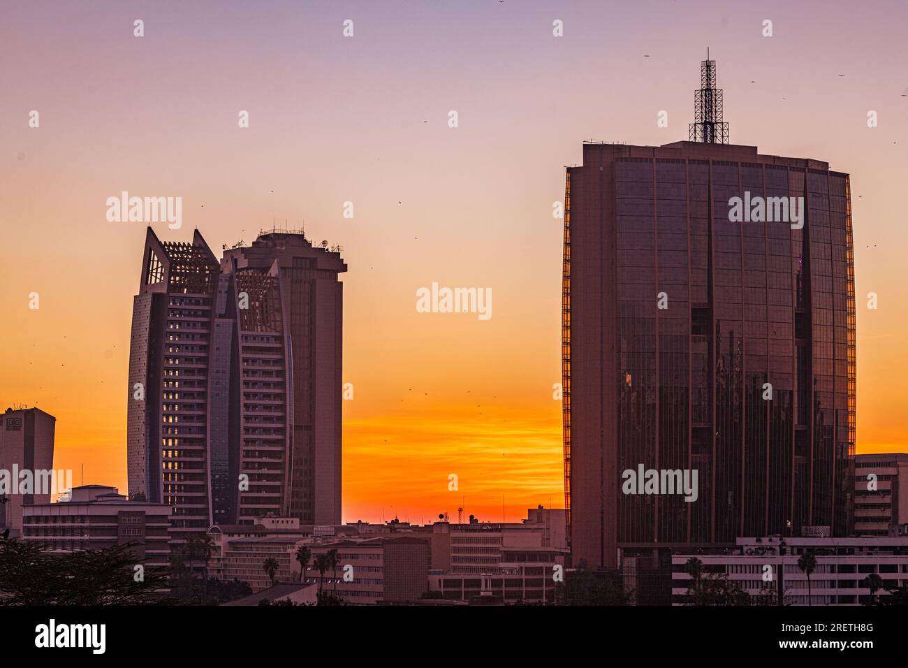 Nairobi Cityscape Capital City Of Kenya Modern Skyscrapers Skyline ...