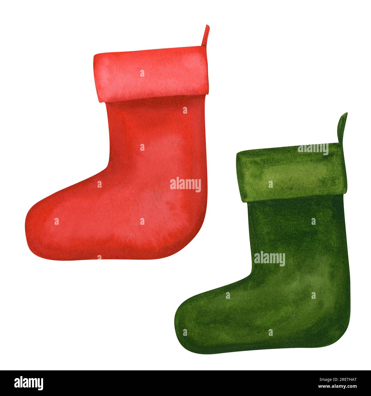 Wrapped christmas socks Cut Out Stock Images & Pictures - Alamy