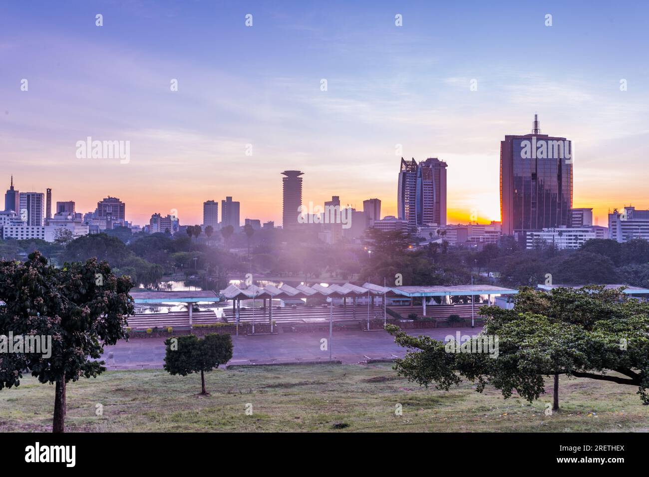 Nairobi Cityscape Capital City Of Kenya Modern Skyscrapers Skyline ...