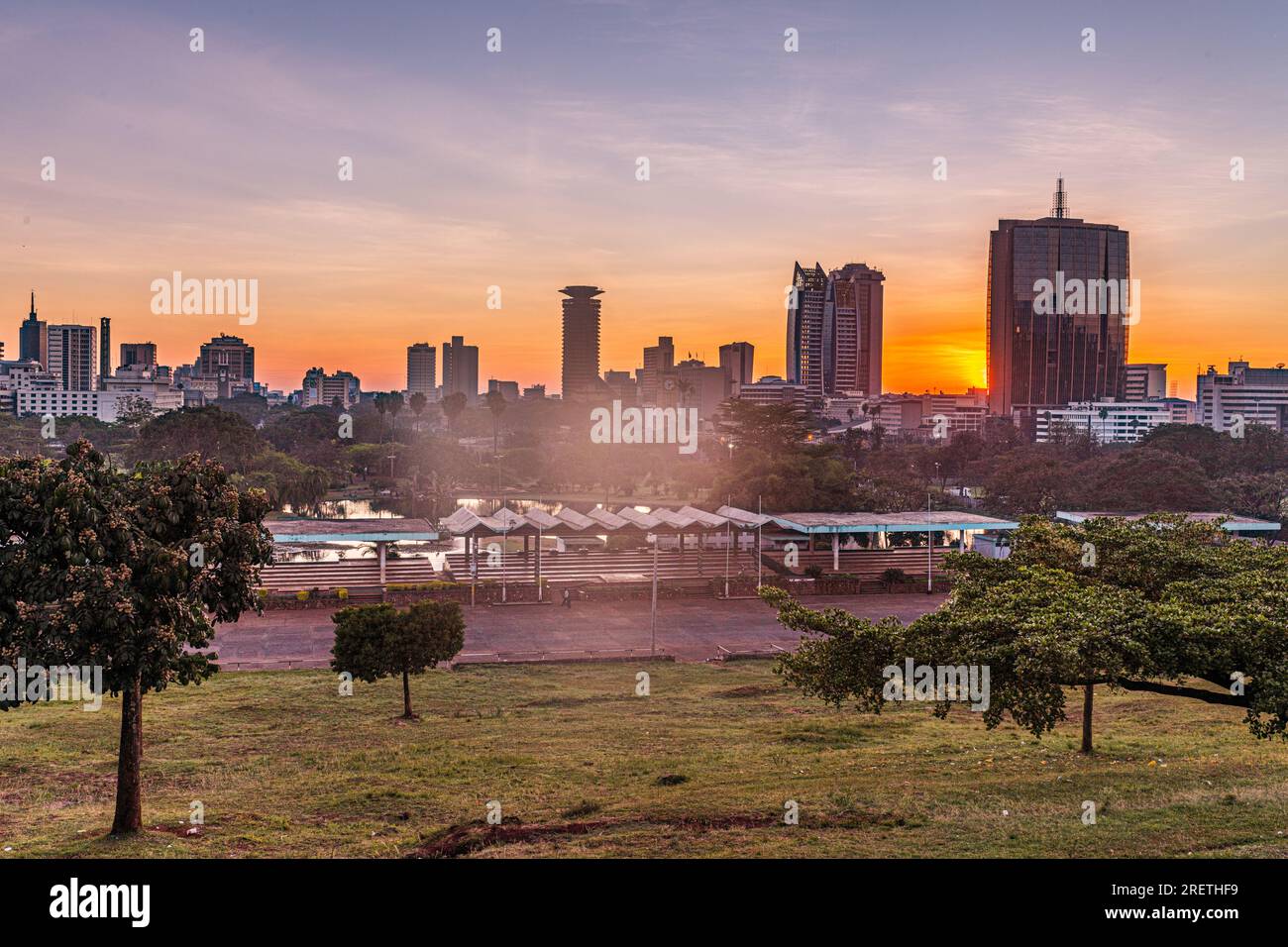 Nairobi Cityscape Capital City Of Kenya Modern Skyscrapers Skyline ...