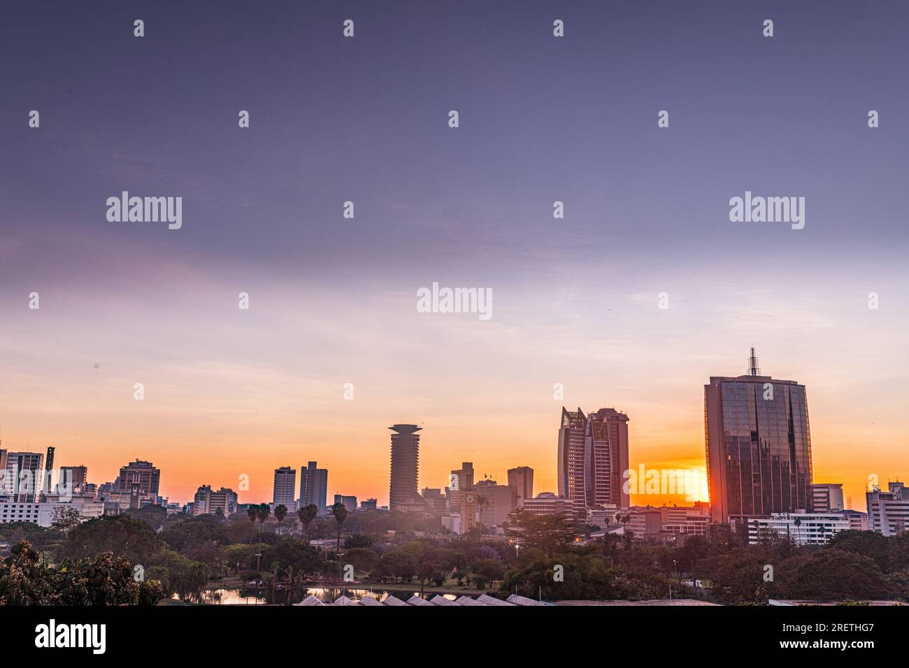 Nairobi Cityscape Capital City Of Kenya Modern Skyscrapers Skyline ...