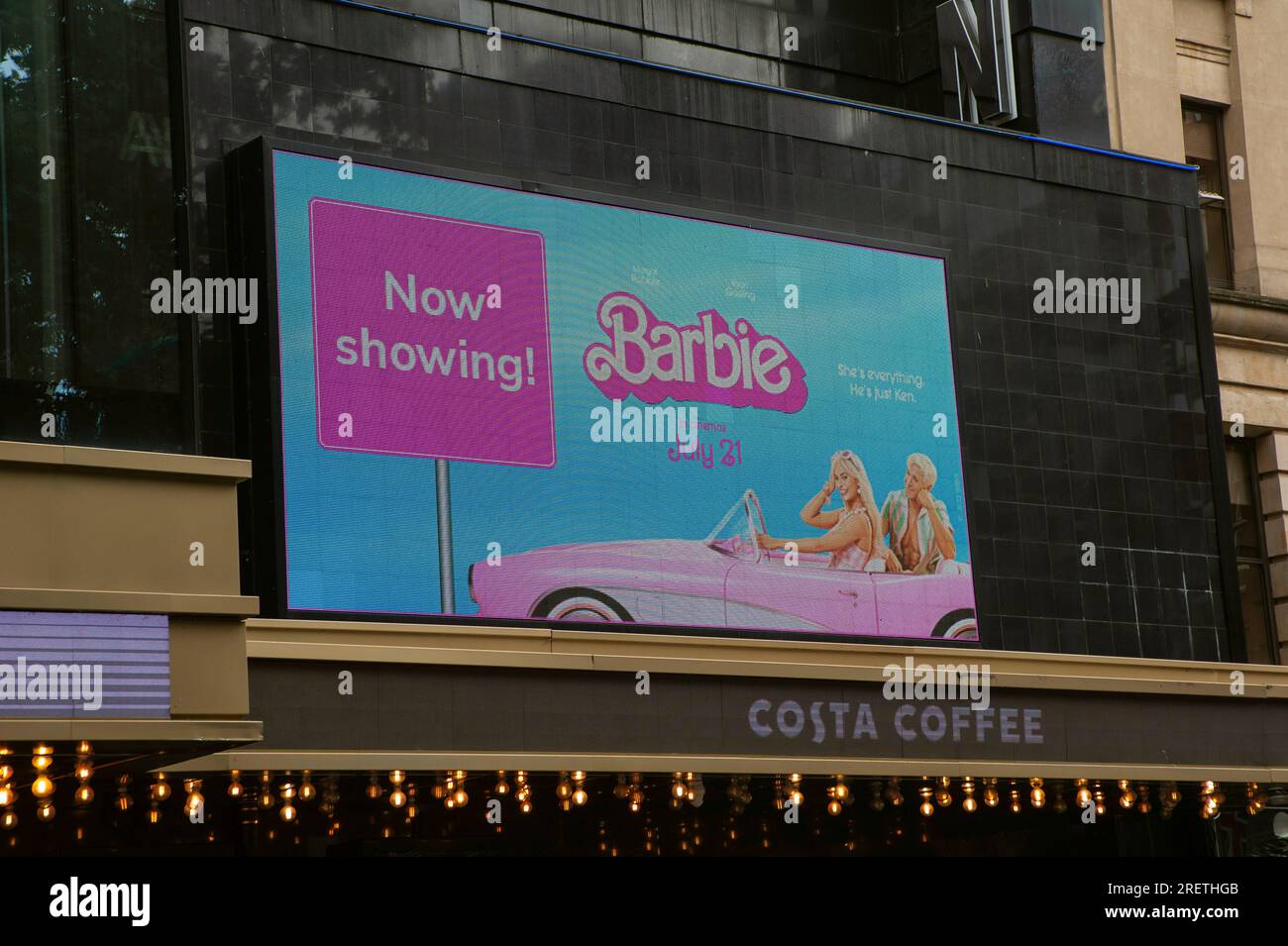 London, UK, 28 July 2023 Barbie and Oppenheimer open at the Odeon ...