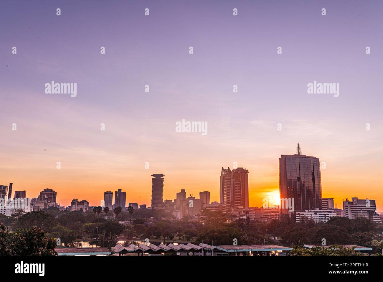 Nairobi Cityscape Capital City Of Kenya Modern Skyscrapers Skyline ...