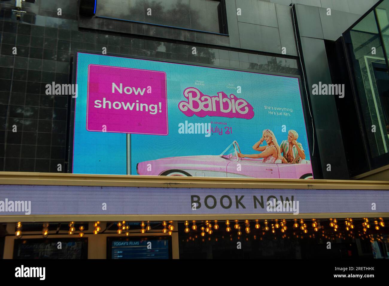 London, UK, 28 July 2023 Barbie and Oppenheimer open at the Odeon ...