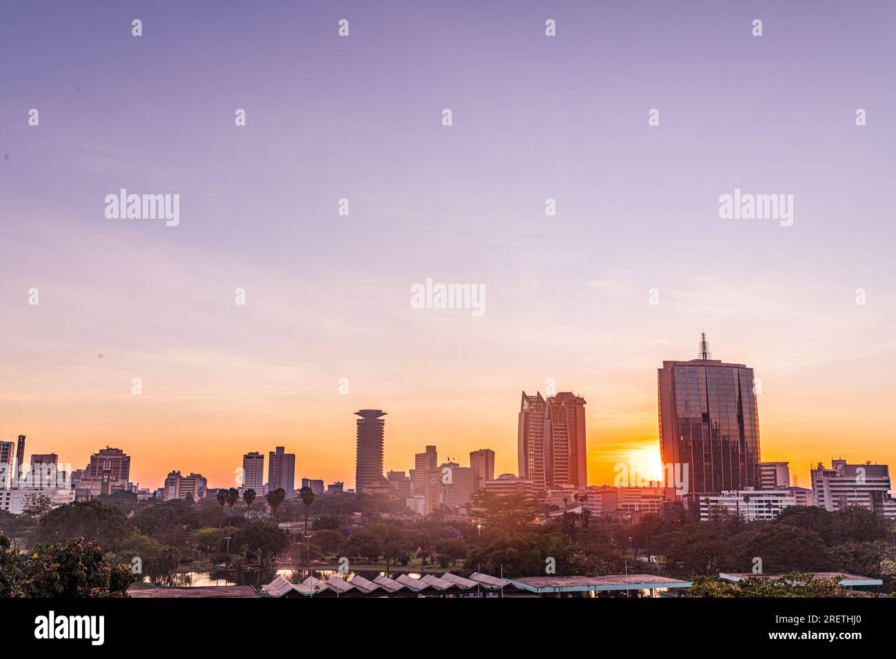 Nairobi Cityscape Capital City Of Kenya Modern Skyscrapers Skyline ...