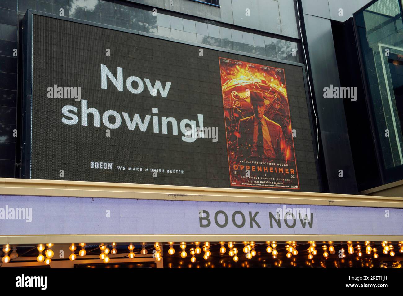 London, UK, 28 July 2023 Barbie and Oppenheimer open at the Odeon ...