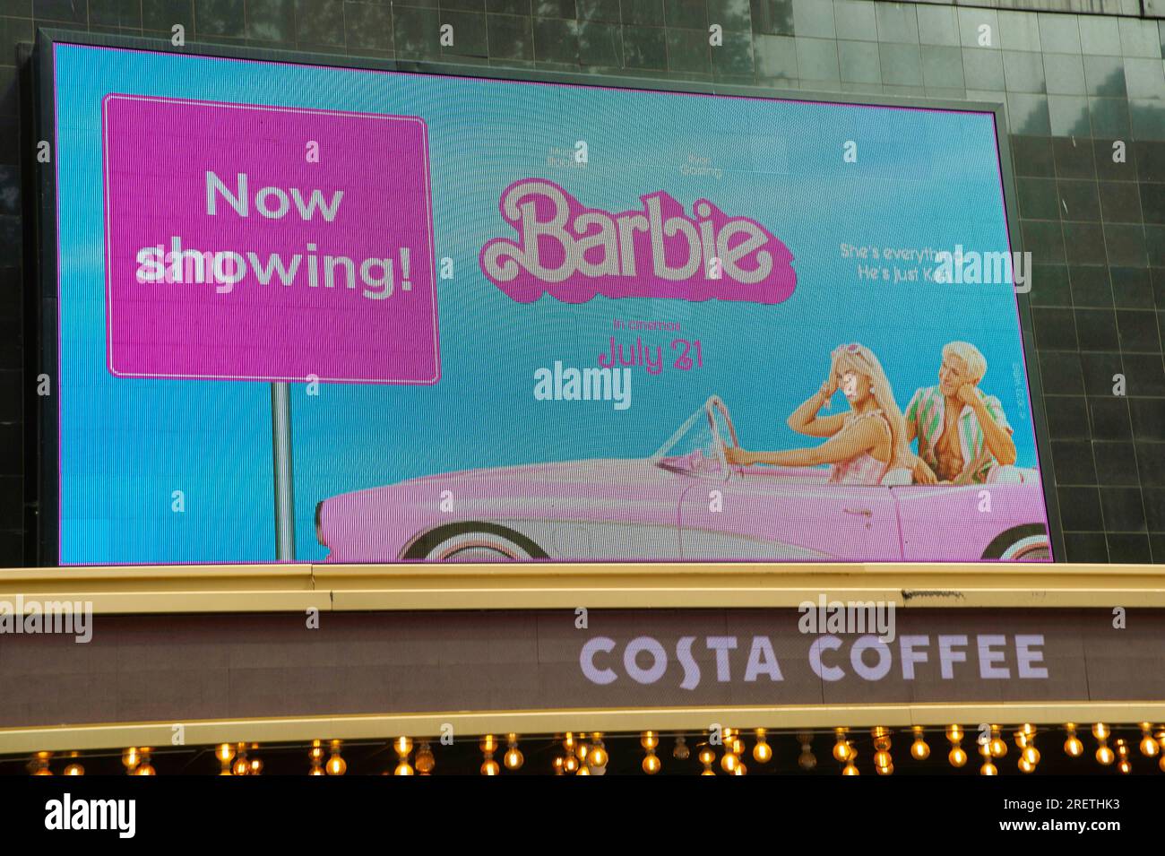 London, UK, 28 July 2023 Barbie and Oppenheimer open at the Odeon ...