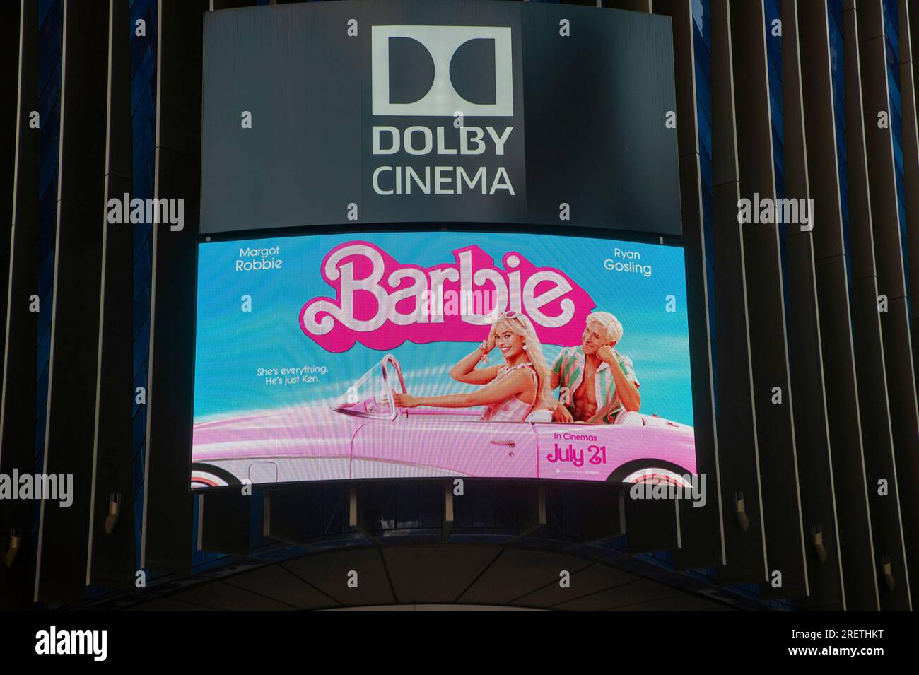 London, UK, 28 July 2023 Barbie and Oppenheimer open at the Odeon ...