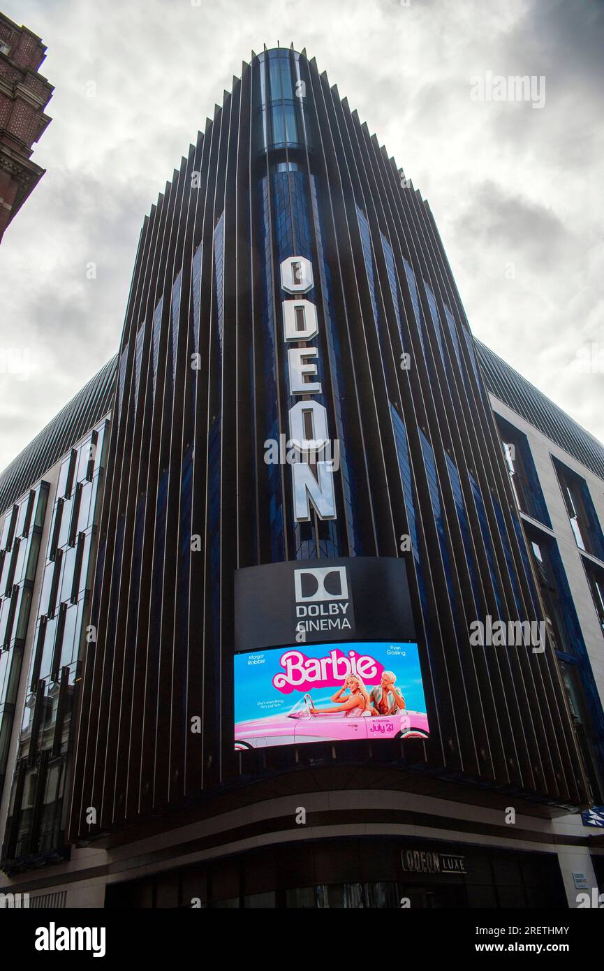 London, UK, 28 July 2023 Barbie and Oppenheimer open at the Odeon ...