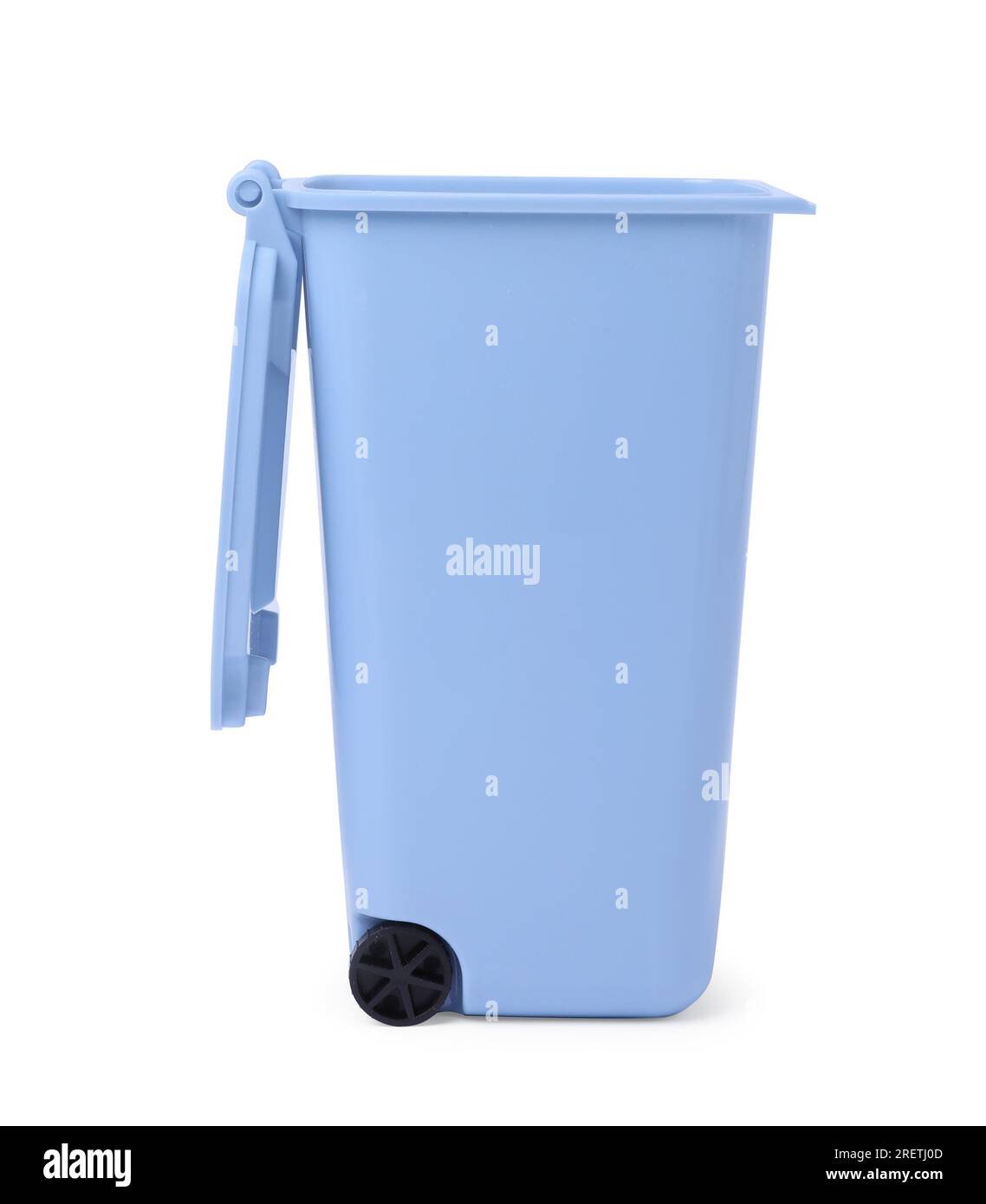 Recycling bin for batteries isolated on white Stock Photo - Alamy