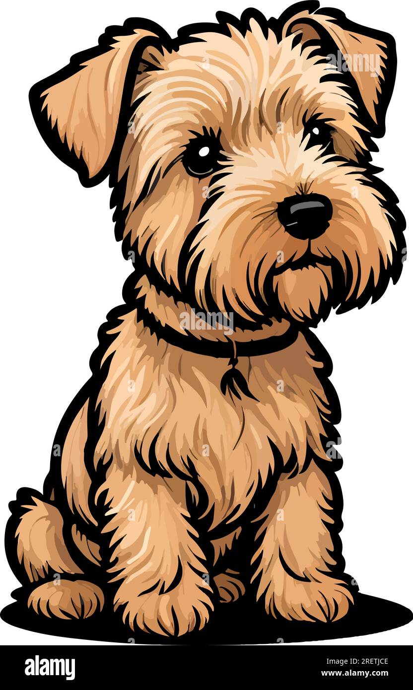 Super and lovely terrier dog vector art Stock Vector Image & Art - Alamy