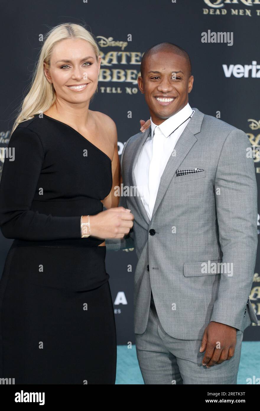 Lindsey Vonn and Kenan Smith at the U.S. premiere of 'Pirates Of The ...