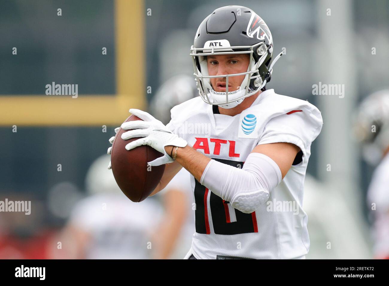 Atlanta Falcons wide receiver Scotty Miller (16) runs the ball during ...