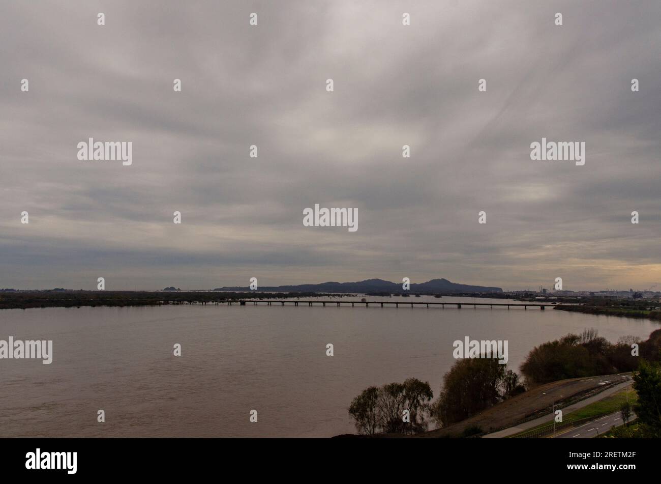 The Biobio river near Concepcion, Chile Stock Photo - Alamy