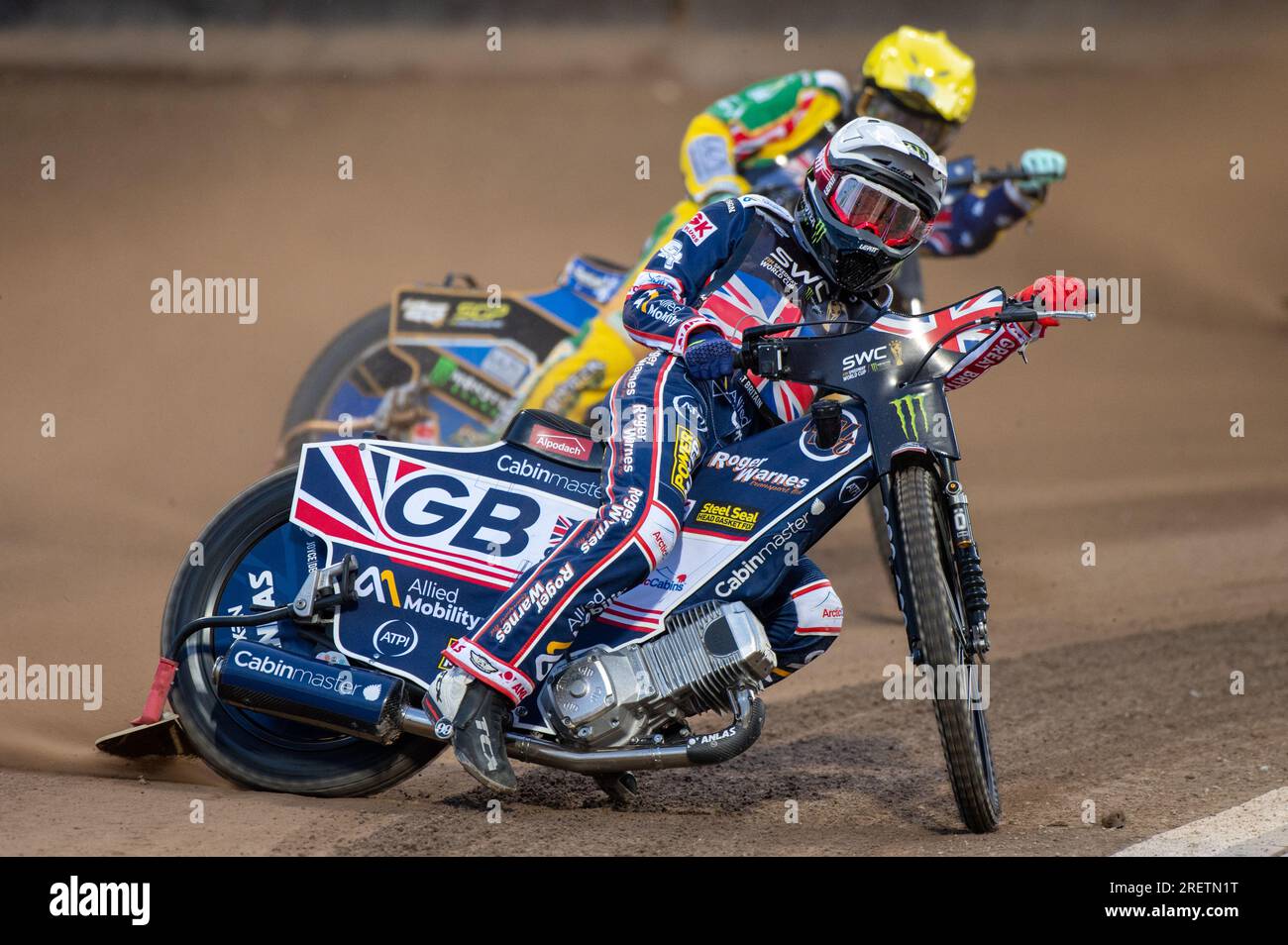 Wroclaw, Poland. 29th July, 2023. Dan Bewley (White) of Great Britain ...