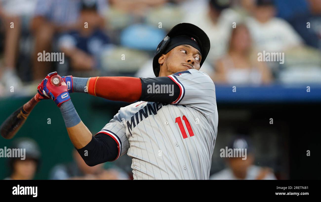 Minnesota Twins' Jorge Polanco during a baseball game against the ...