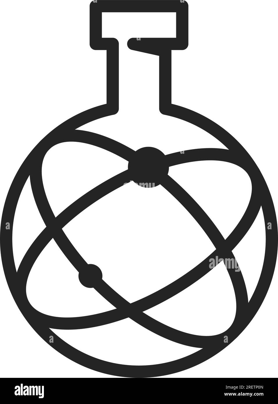 science logo template. Icon Illustration Brand Identity. Isolated and ...