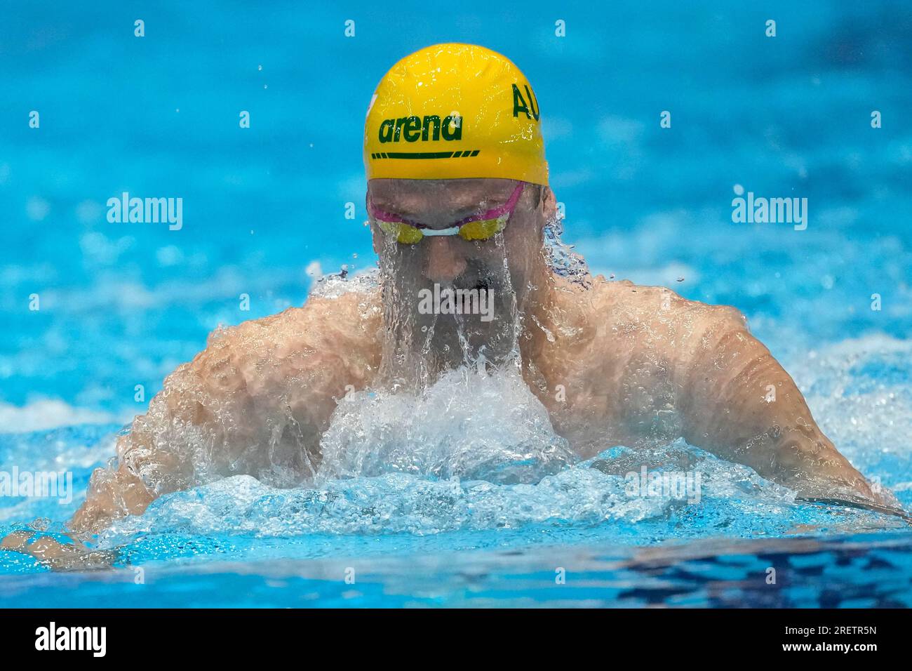 Sam Williamson of Australia competes during the men's 100m medley relay ...