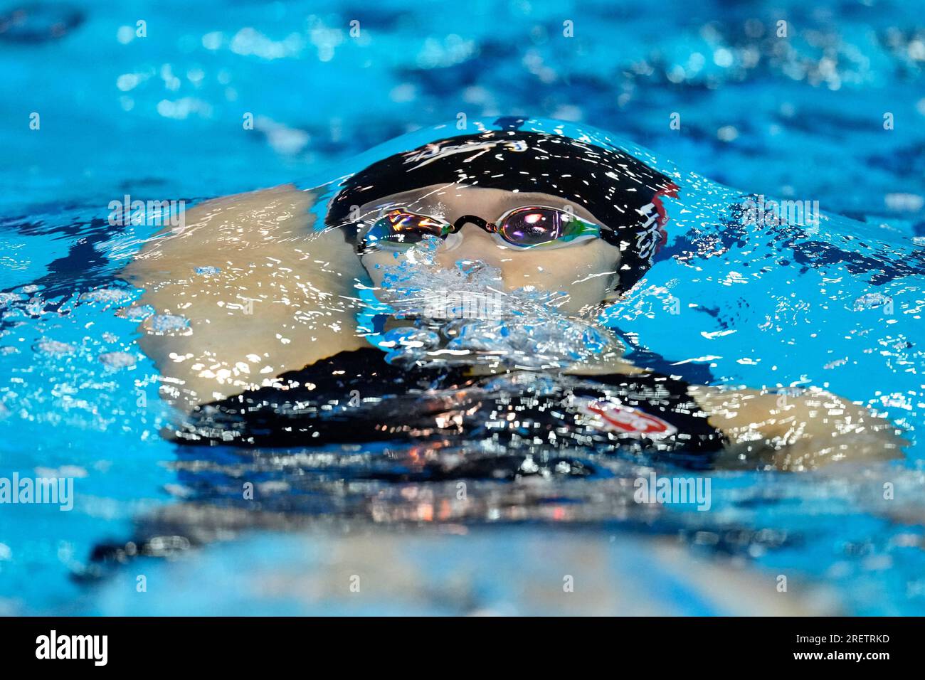Au Hoi Shun Stephanie of Hong Kong competes during the women's 4x100m ...